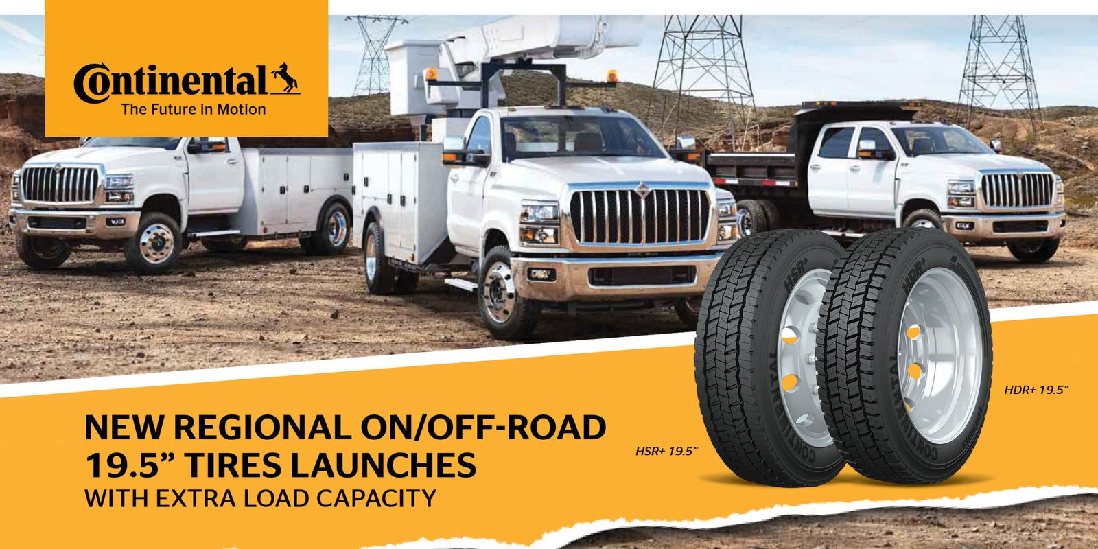 Continental Launches New 19.5" Regional On/Off-Road Tires with 220lbs ...