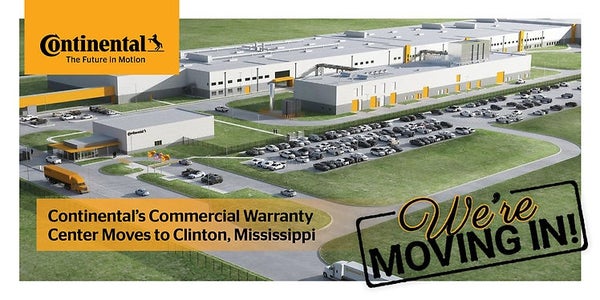 Continental Commercial Warranty Center Moves to Clinton, MS