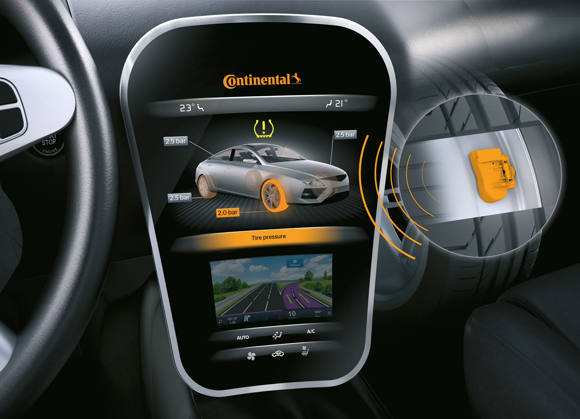 The tyre of the future has smart sensors | Continental tyres